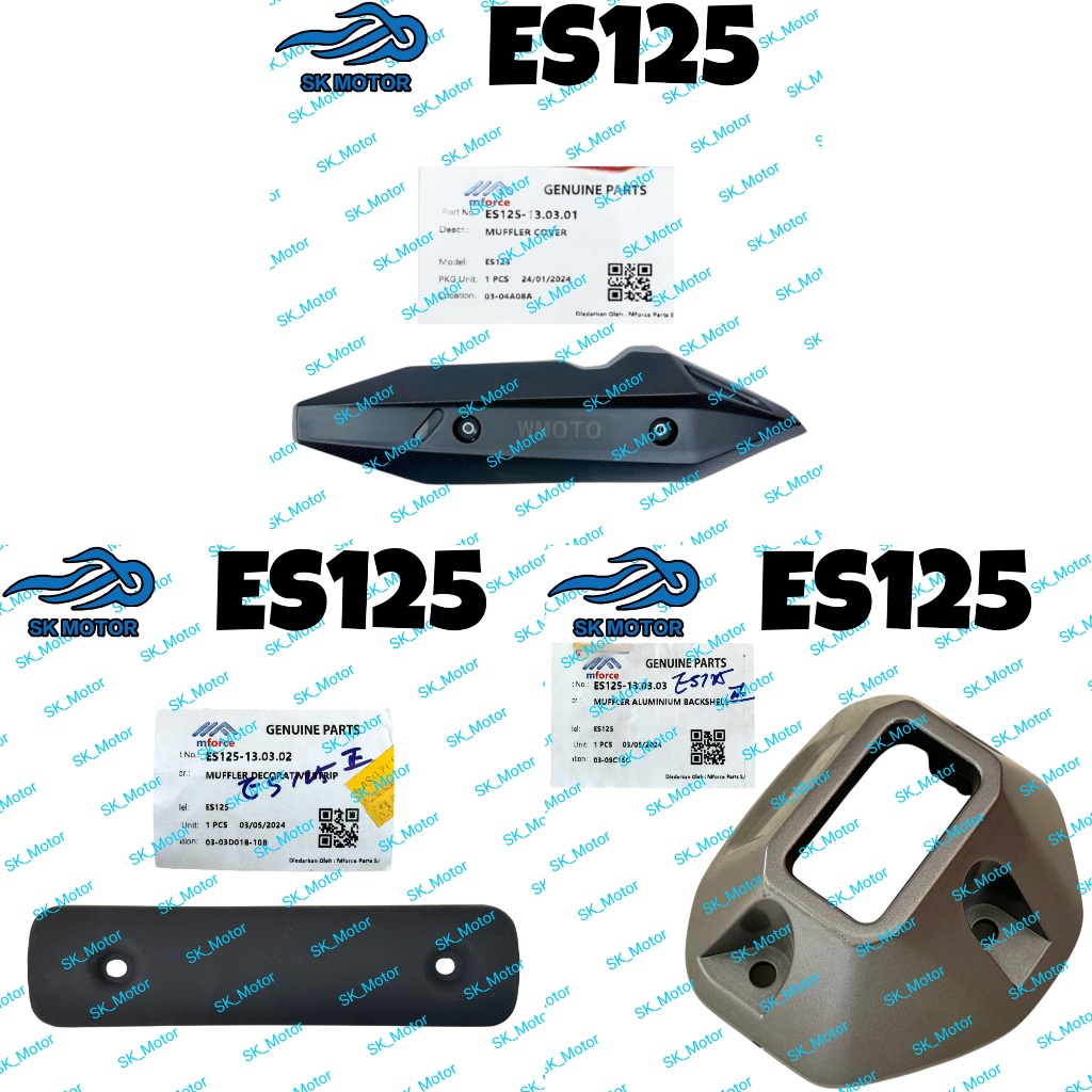 WMOTO ES125 ES 125 Original Muffler Protector Exhaust Cover Decorative ...