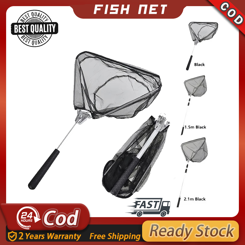 Jala Ikan Jaring Ikan Aluminum Alloy Retractable Tier Net Telescoping ...