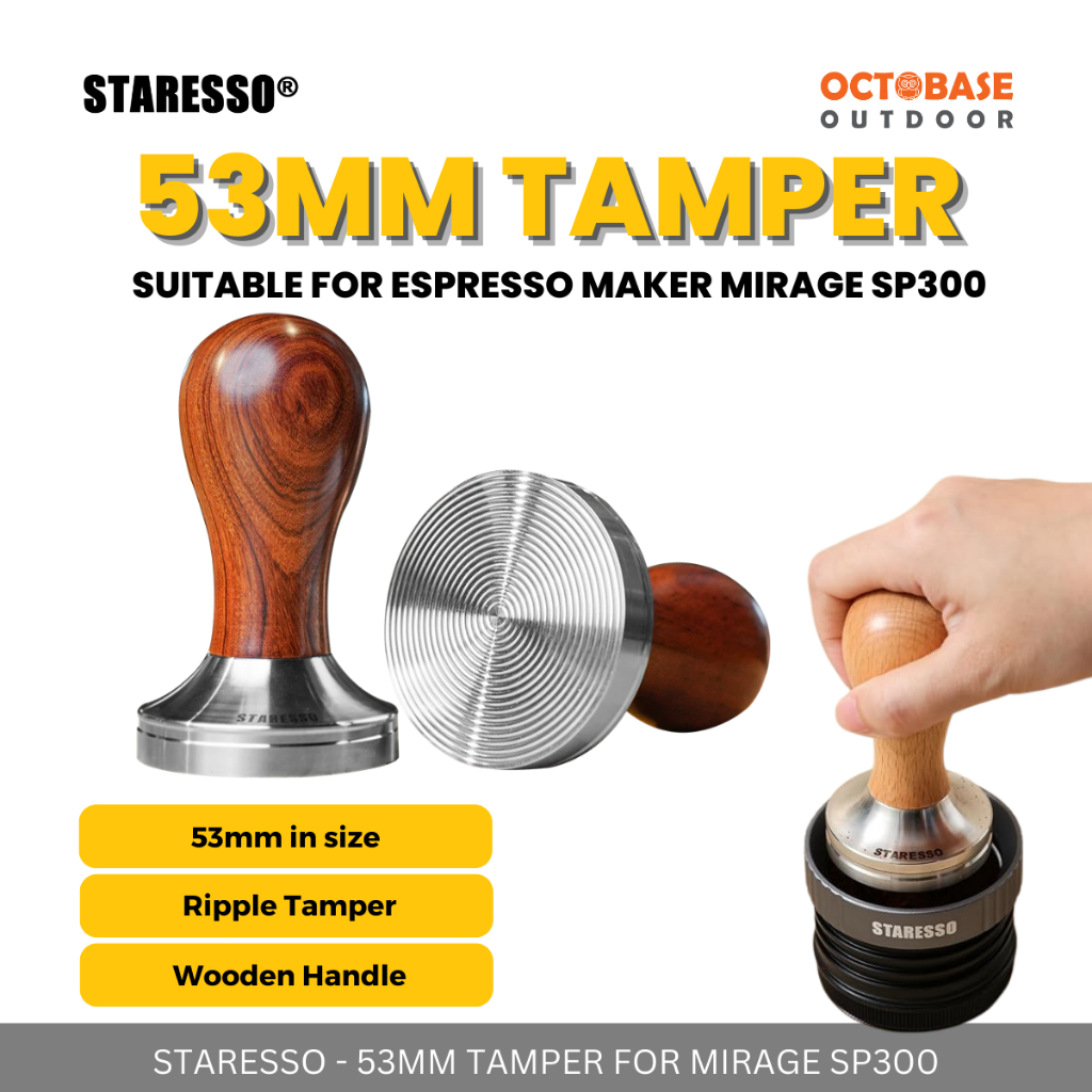 STARESSO - ACCESSORIES BARISTA 53MM TAMPER FOR ESPRESSO MAKER MIRAGE ...