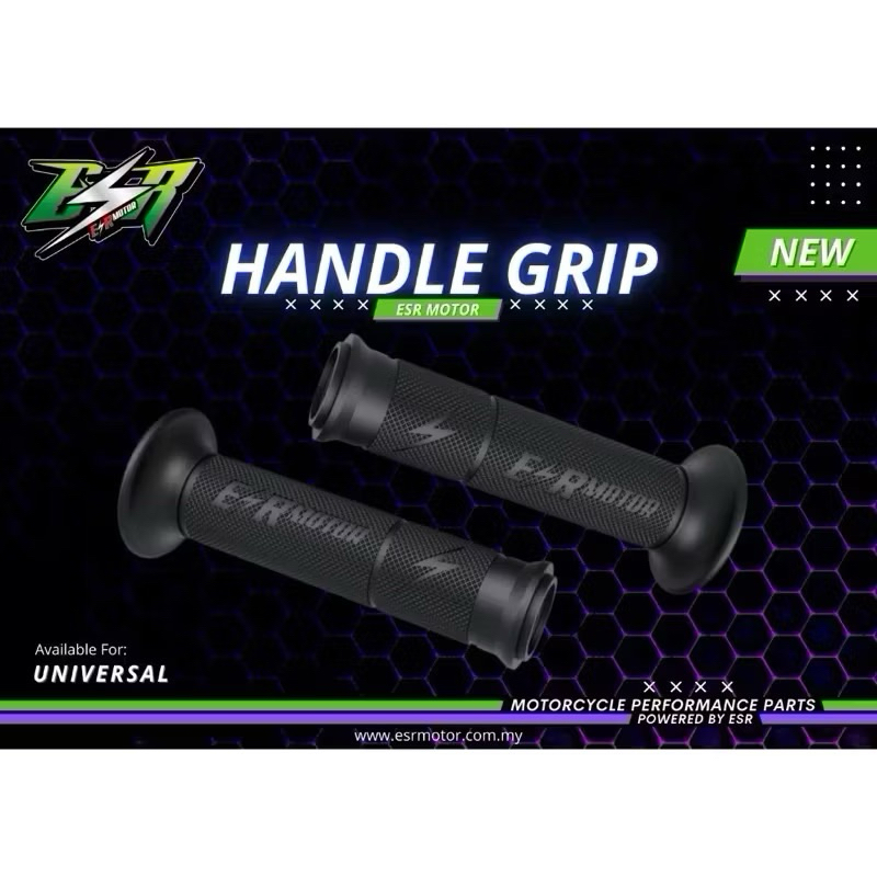 ORIGINAL GRIP ESR MOTOR HANDLE GRIP UNIVERSAL ALL MODEL MOTORCYCLE 100% ...