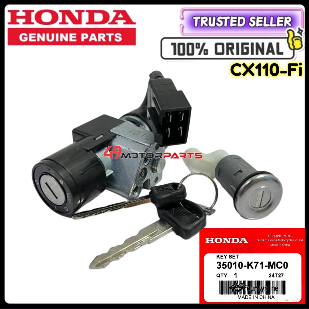100% ORIGINAL CX110 Fi ALPHA Fi MAIN SWITCH SET KUNCI SET 35010-K71-MC0 ...