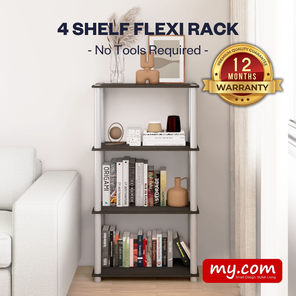 Rak Serbaguna/4 Shelf Flexi Rack my-com/ 4 Tier Shelf / 4 Tier Rack ...