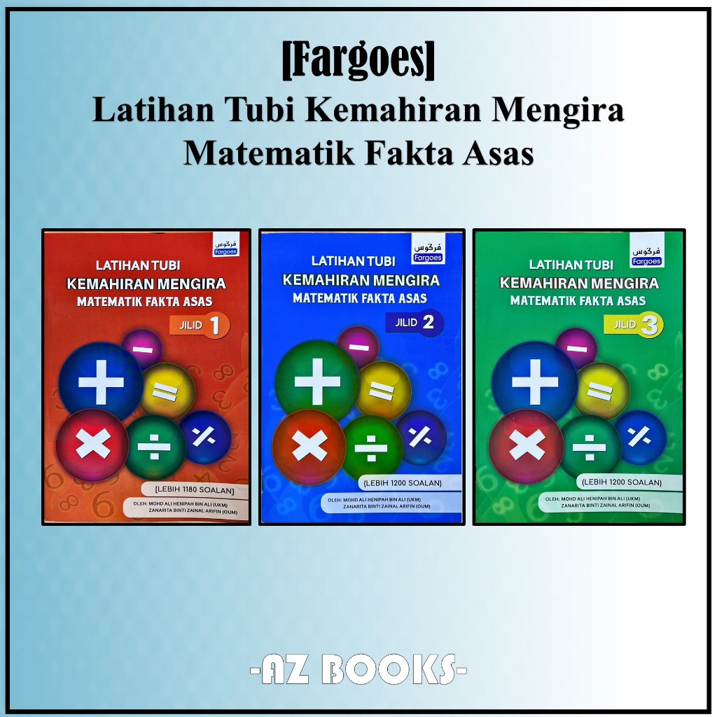 [AZ] Fargoes- Latihan Tubi Kemahiran Mengira Matematik Fakta Asas (2025 ...