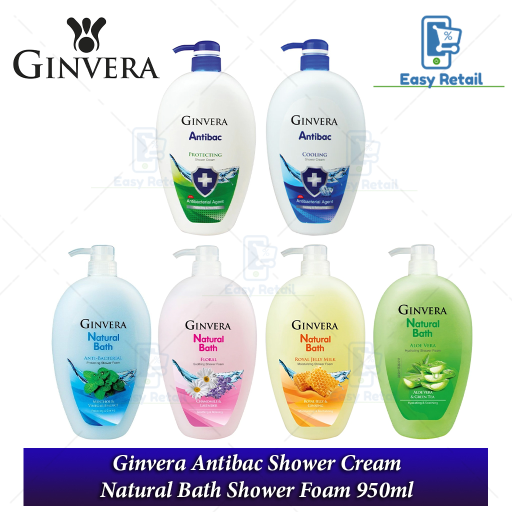 Ginvera Natural Bath / Antibac Shower Cream 950g ( Anti Bacteria, Royal ...