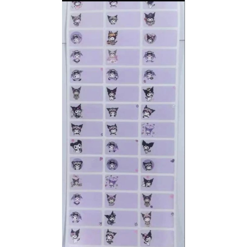 90 pcs Kuromi name sticker ~ medium | Shopee Malaysia