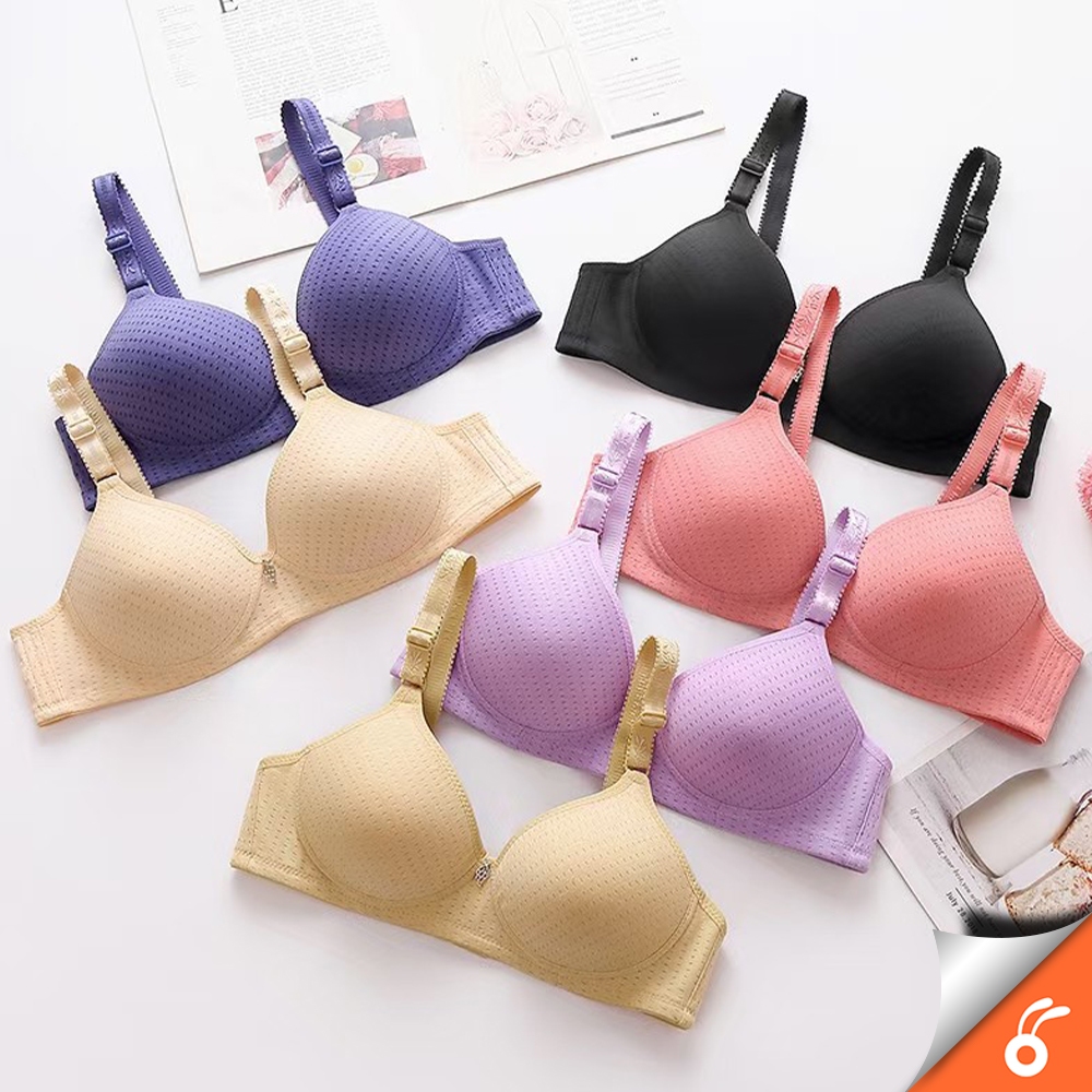 0238 ANNIE Bra Boleh Laras Tanpa Wayar, Reka Bentuk Nipis, Warna Polos ...