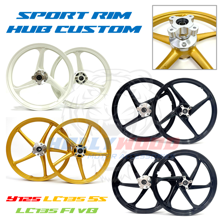 SPORT RIM CUSTOM LCV8 LC5S 125ZR OPEN HUB SP522 6'BATANG 4'BATANG 3'BATANG ENKEI | Shopee Malaysia