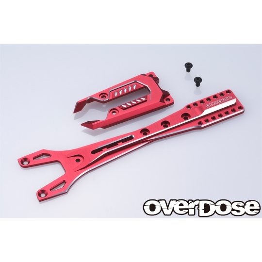 OD3818 OVERDOSE Aluminum Upper Chassis Set (For GALM Series/ Red ...