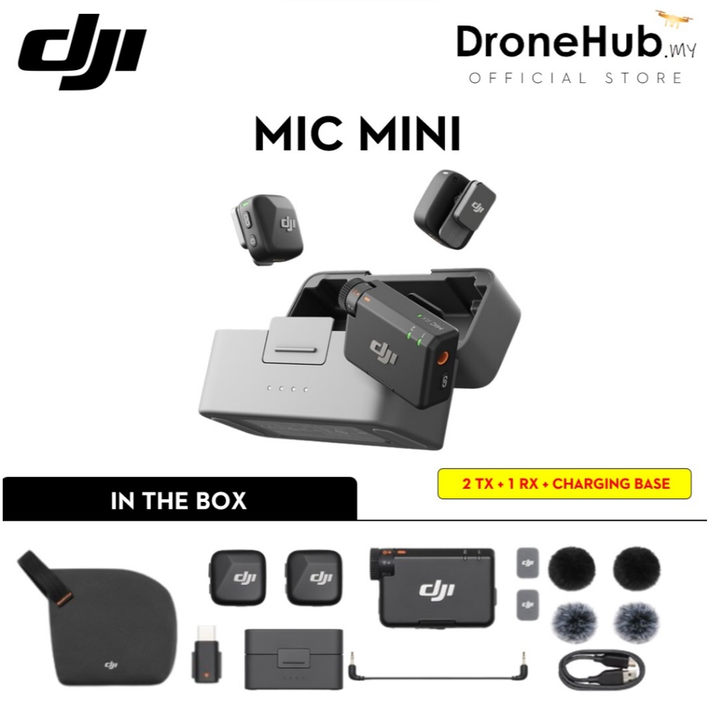DJI Mic Mini - High Quality Mini Wireless Microphone | Ultralight | Two ...