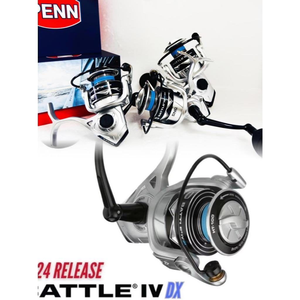 PENN BATTLE IV DX (FREE BRAIDED LINE, HOOK,SNAP, LURE) SALT WATER ...
