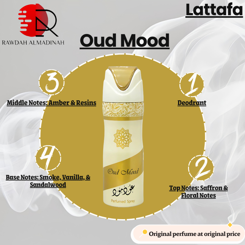 oud mood body spray 200 ml. | Shopee Malaysia