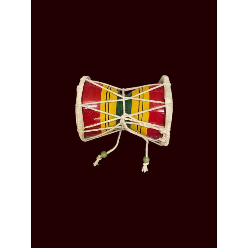 Leather Wood Drum Dumroo Dumru Dumro Udukai Udakai Indian Folk Craft ...