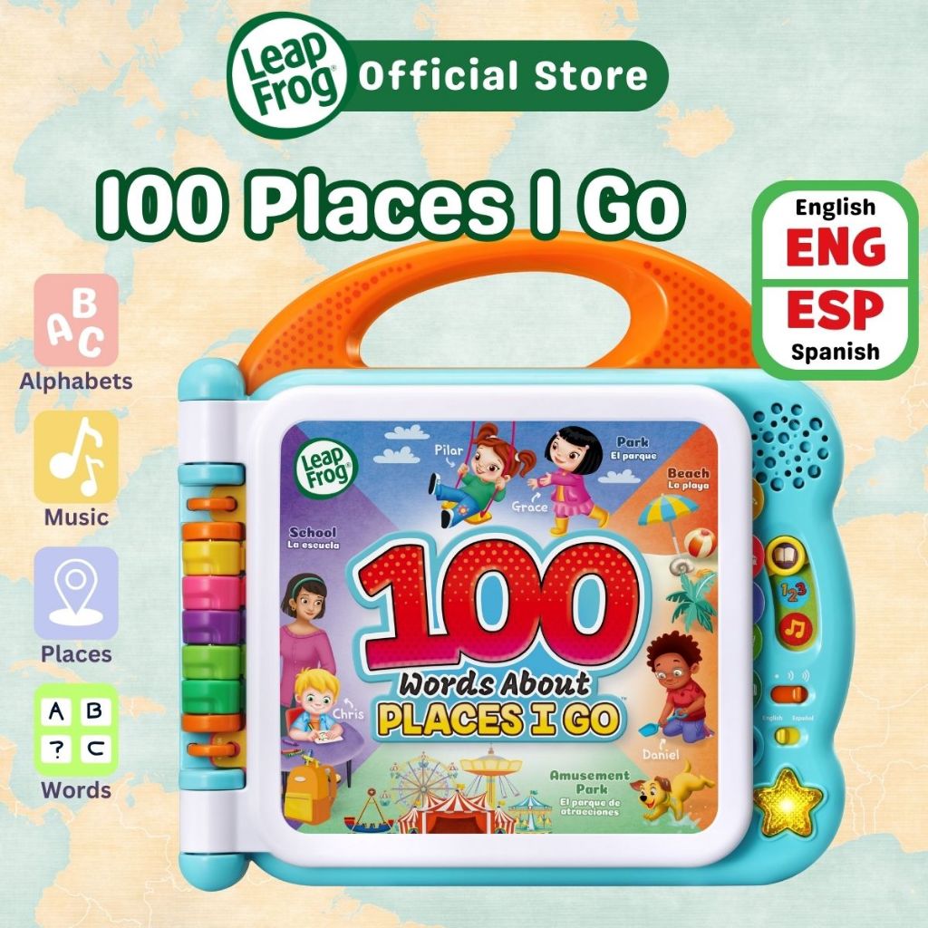 LeapFrog 100 Words About Places I Go - ENG | ESP Bilingual (Eng/Spanish ...