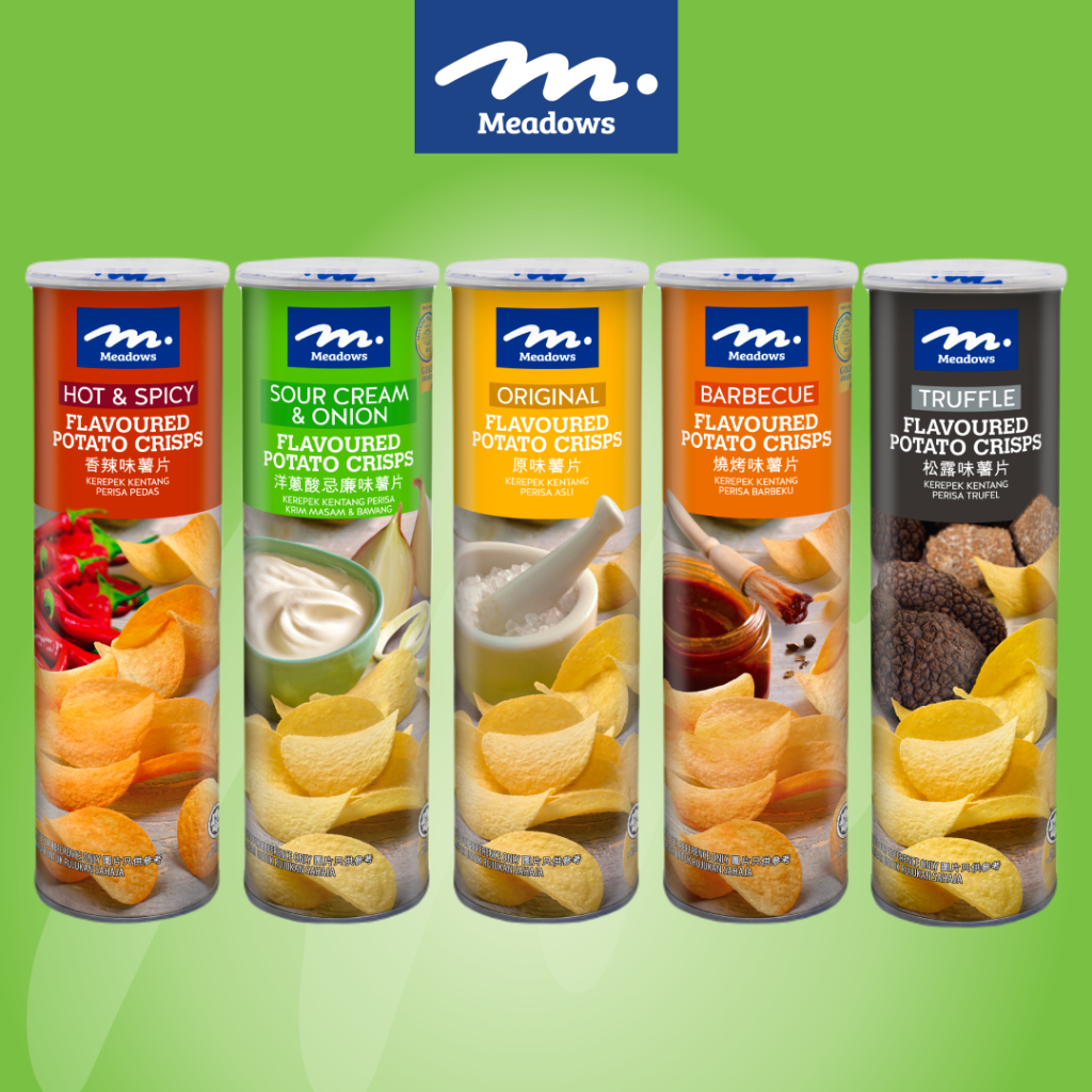 Online Exclusive Meadows Potato Crisps Chips 130g x 14 [Carton ...