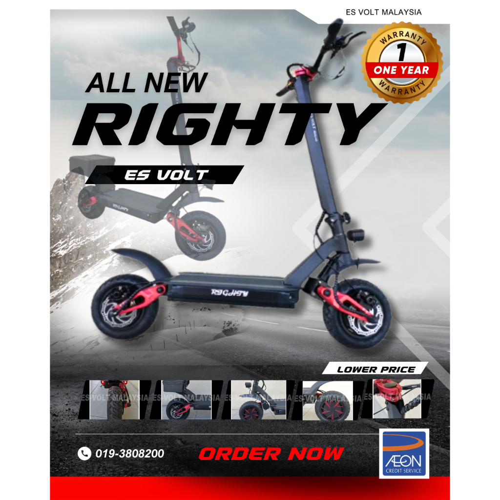 ES Volt Model RIGHTY 2024 High performance 60V 23AH 6000W POWER ...