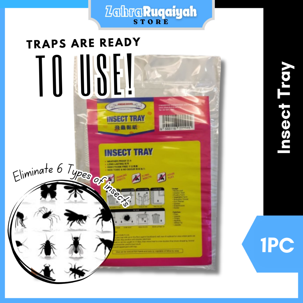CHEMIBOND Insect Sticker Tray Perangkap Serangga Nyamuk Lalat Lipas ...