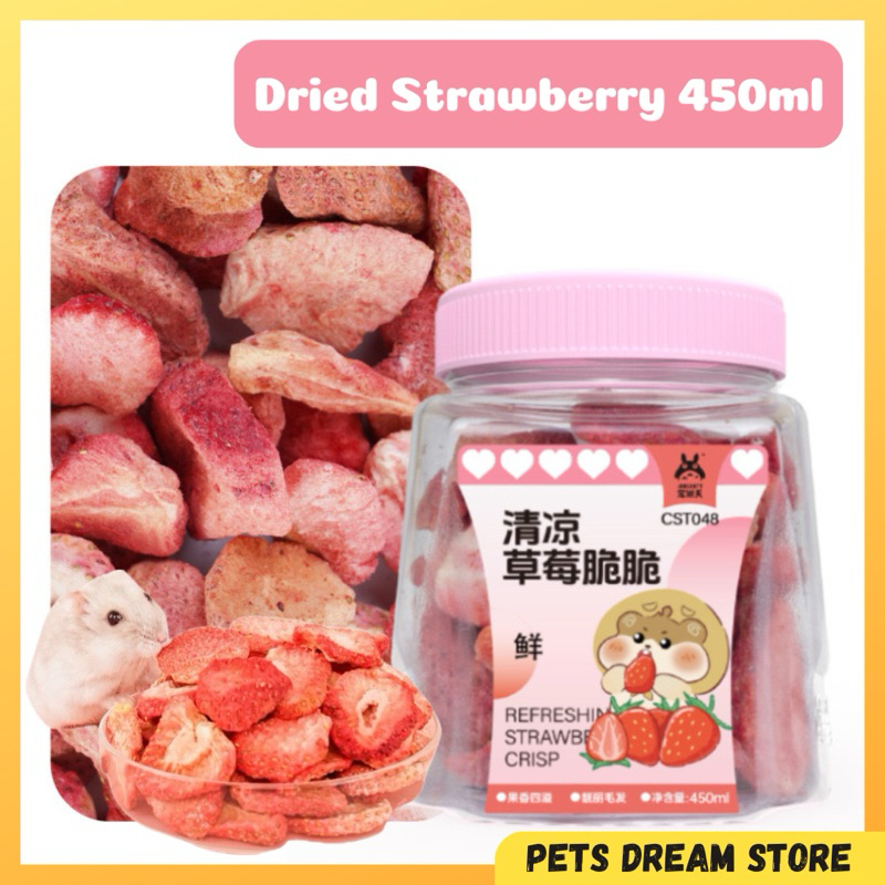 Freeze Dried Strawberry Hamster Fruit Snack 450ml Healthy Food Sugar ...
