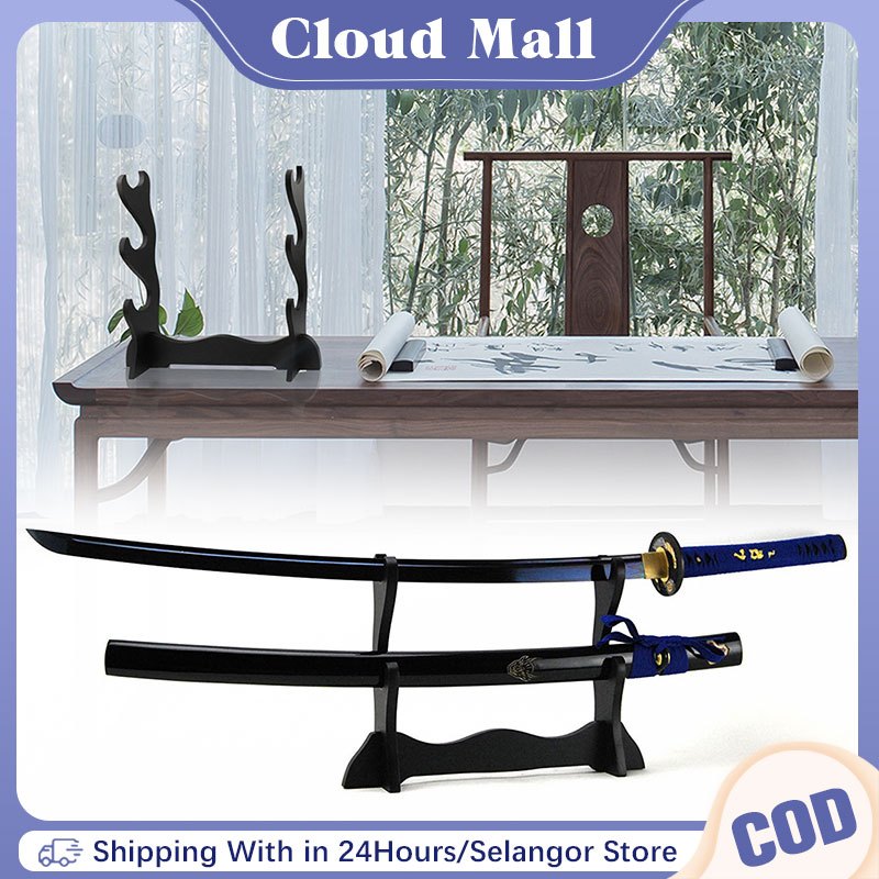 3 Tier Anime Knife Rack Katana Stand Game Weapon Display Rack Wooden ...