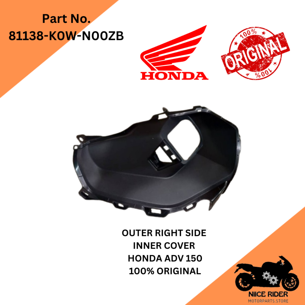 Honda ADV 150 outer Right inner cover 100% original 81138-K0W-N00ZB ...