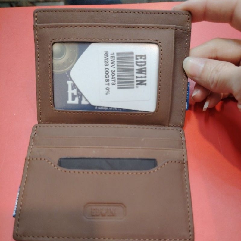 Original Edwin Card Holder 30478(brown) | Shopee Malaysia