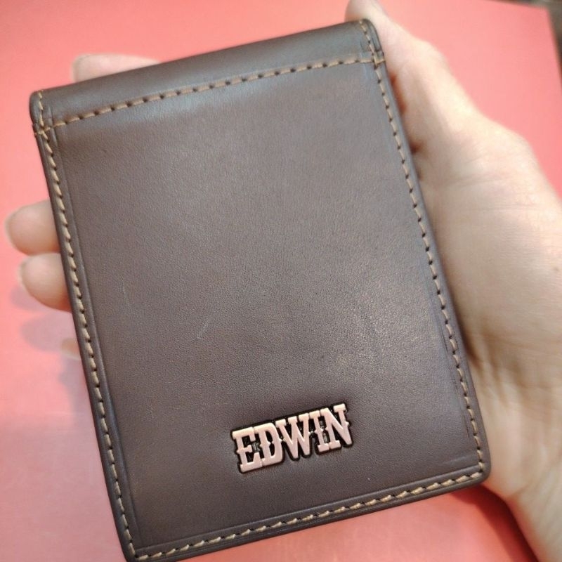 Original Edwin Money Card Holder 30105/30106(Dark Brown) | Shopee Malaysia