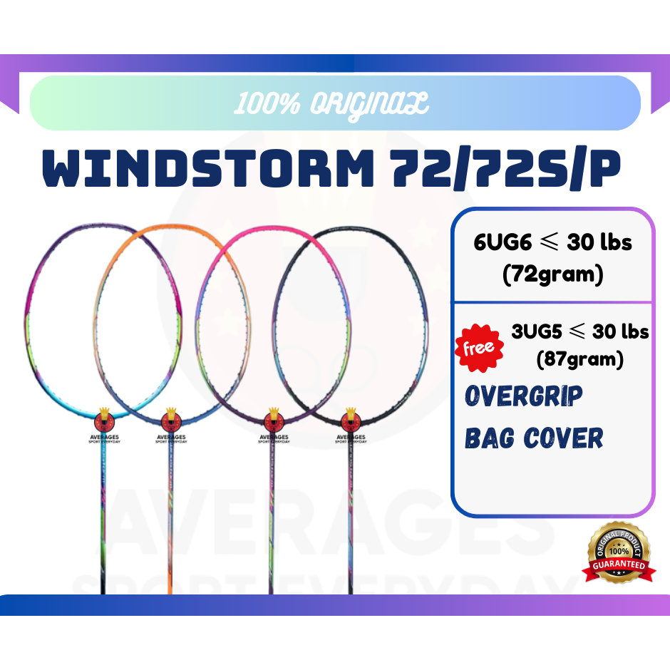 【READY STOCK】100% Original Windstorm 72/72S/ 72Speed/72Power 6U ...