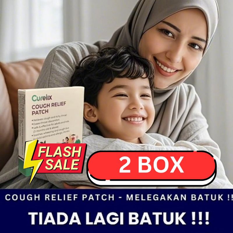 2 Kotak Curelix Pelekat Tampalan Badan melegakan Batuk Dan Selsema ...