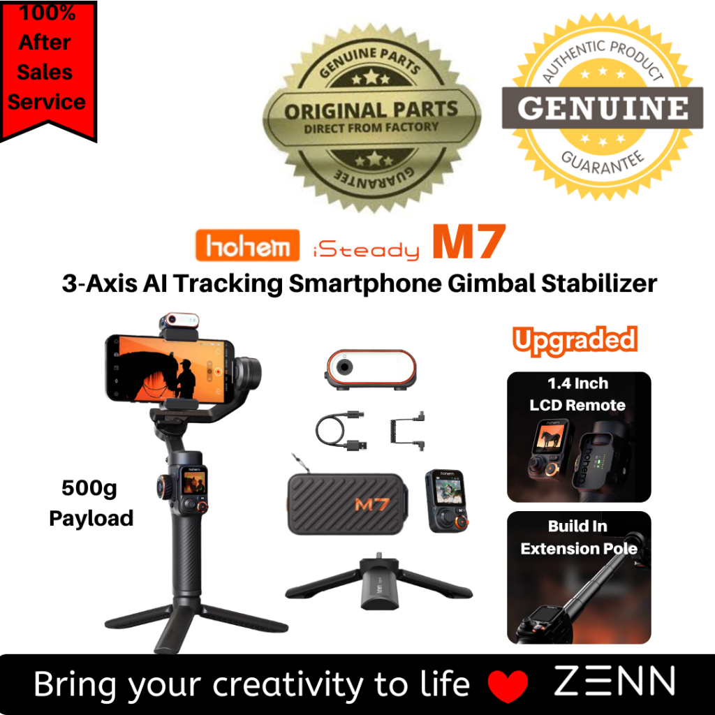 Hohem iSteady M7 3-Axis AI Tracking Smartphone Gimbal Stabilizer📸手机稳定器 ...