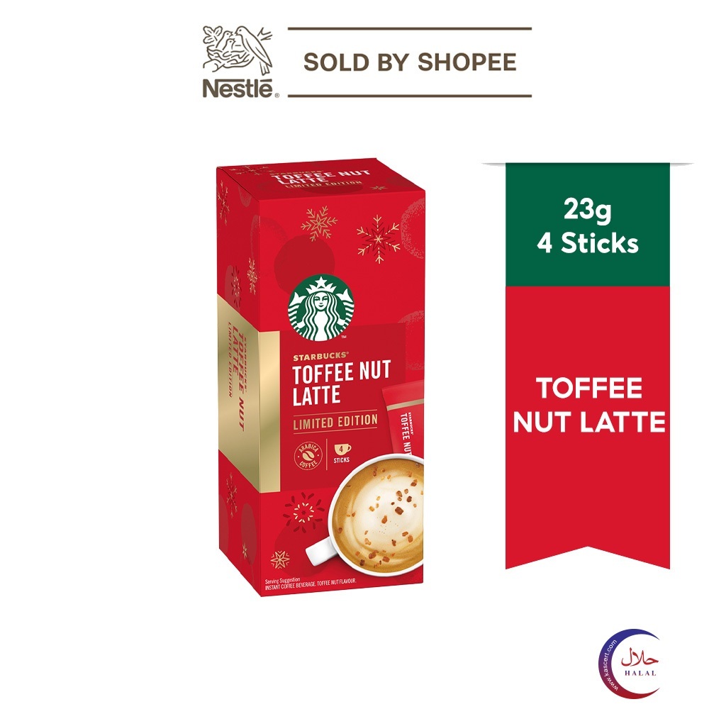 [Bundle of 4] STARBUCKS White Toffee Nut Latte 23g (Halal) | Shopee ...