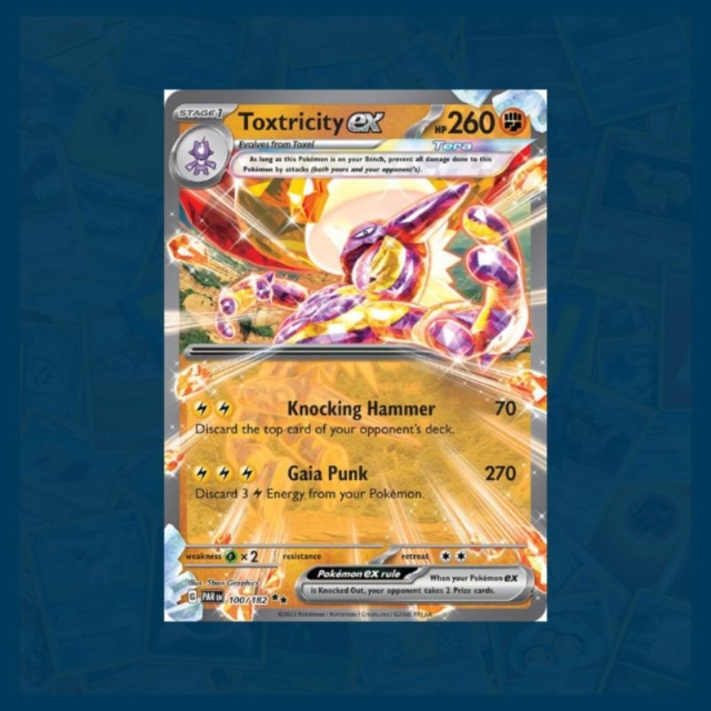 Toxtricity Ex (100/182) Ultra Rare I Paradox Rift I Pokemon TCG Card ...