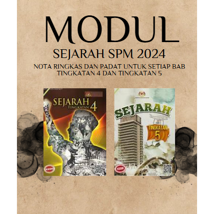 Modul Sejarah Nota RIngkas dan Padat SPM 2024 | Shopee Malaysia