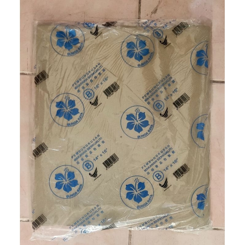 Paper / Kertas Bungkus Nasi / Cap Bunga Raya Size / B / C / D (70pcs ...