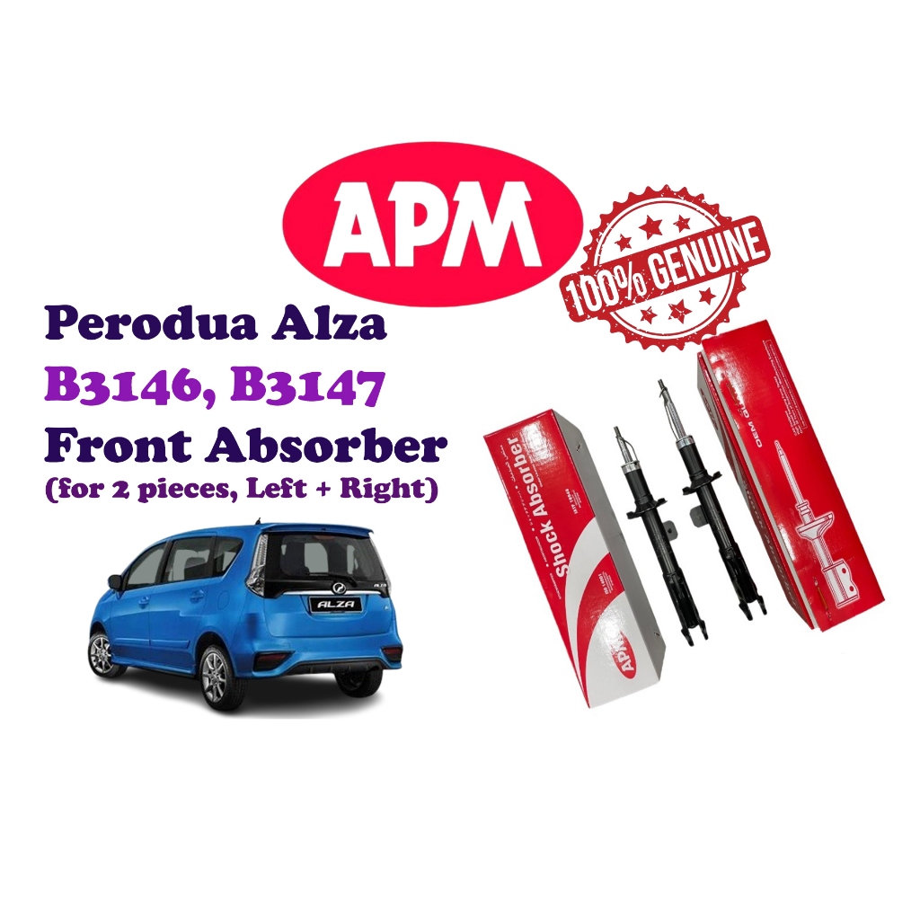 PERODUA ALZA FRONT APM ABSORBER X 1 SET (2 PIECES) (B3146 + B3147 ...