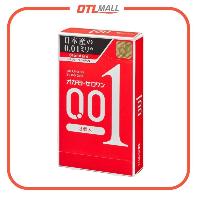 Okamoto 0.01 Zero One Ultra Thin Condoms 3 Pcs Standard Size High ...