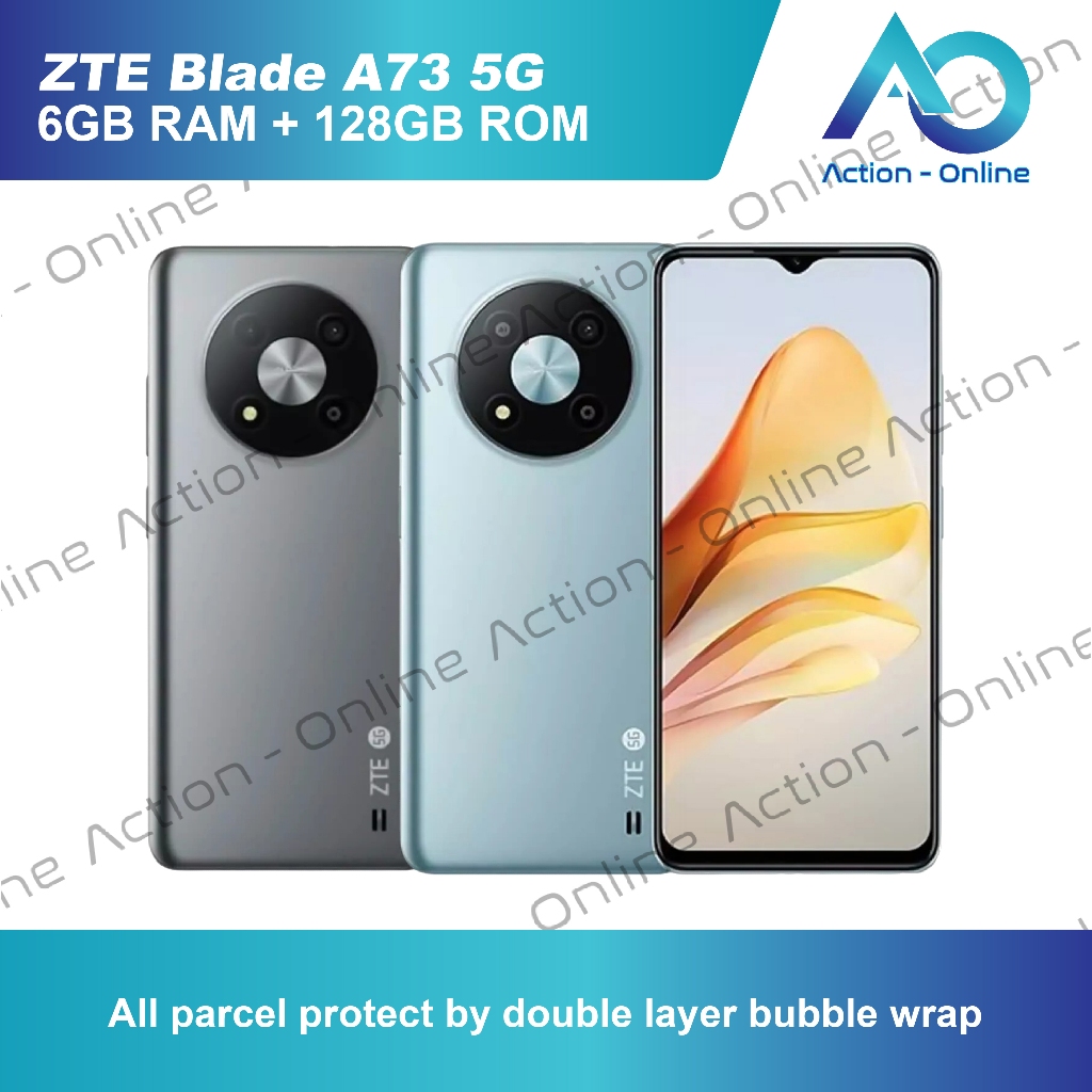 (Ready Stock) ZTE Blade A73 5G (6GB RAM + 128GB ROM) - 1 Year ZTE ...