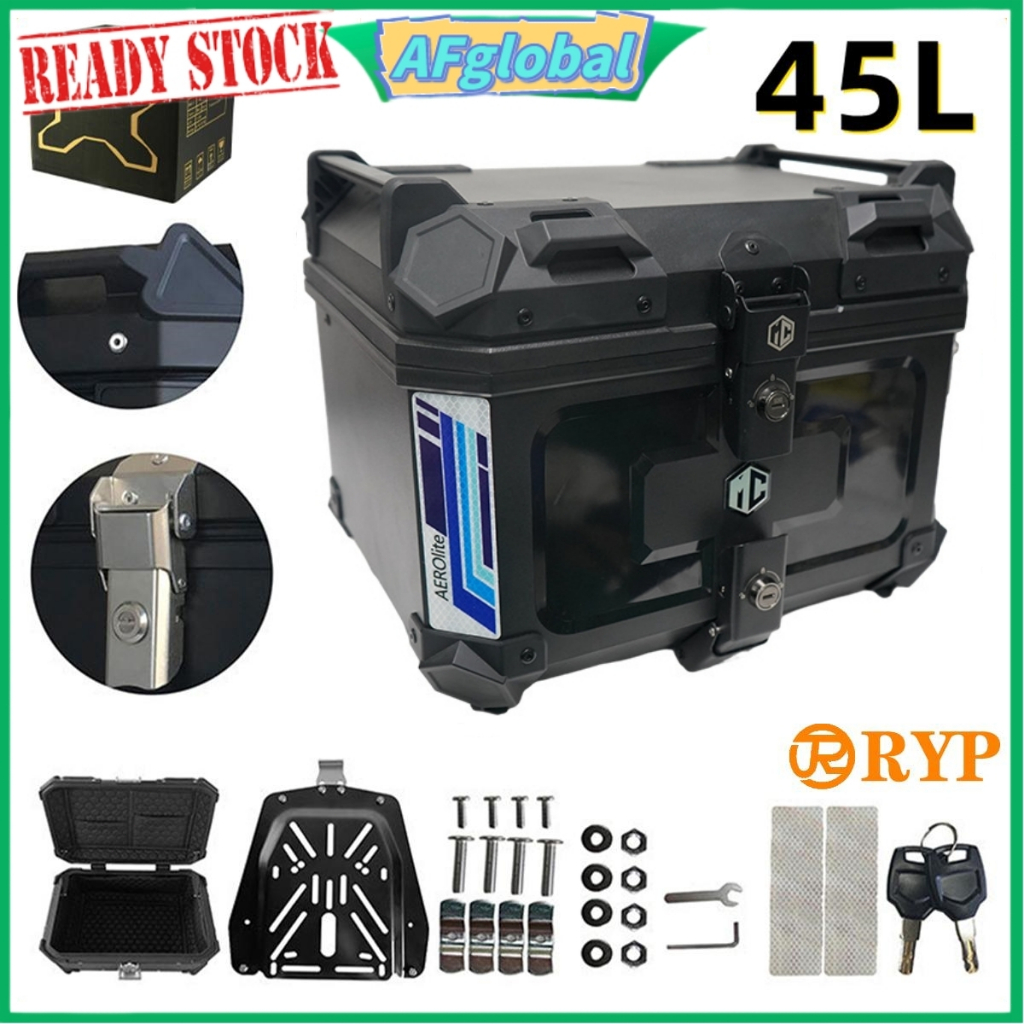 ABS Top Box 45L Box Motorcycle XBox Lc135 Y15 Givi Box Motorcycle Box ...