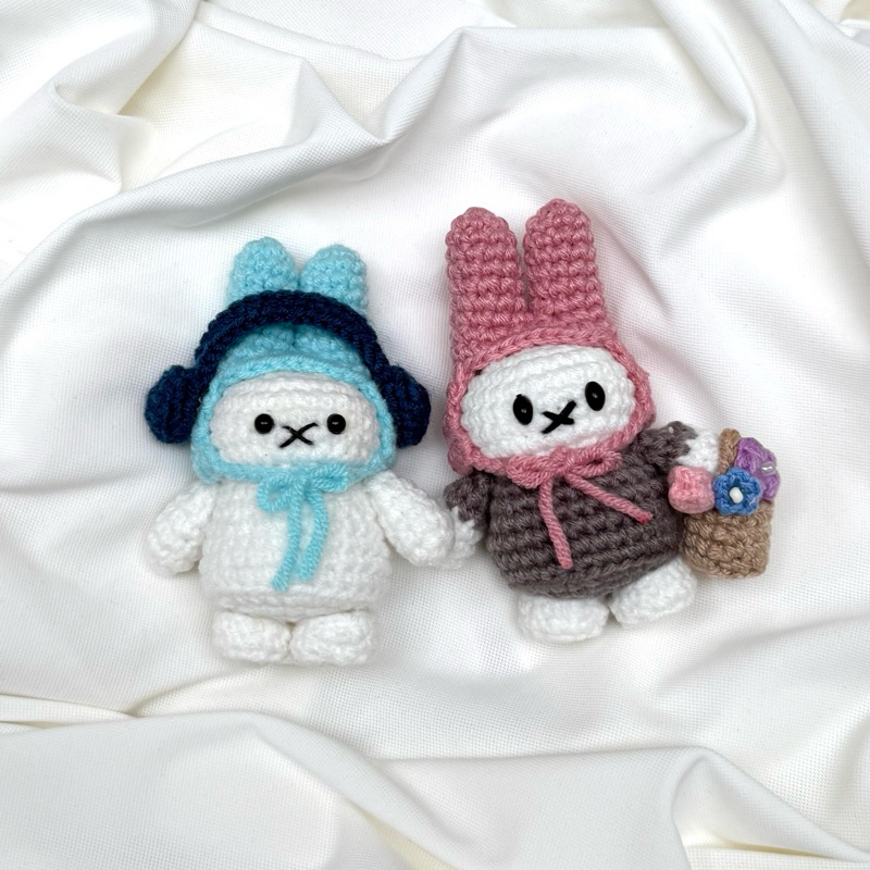 Handmade Crochet Miffy Keychain | Matching Keychain | Shopee Malaysia