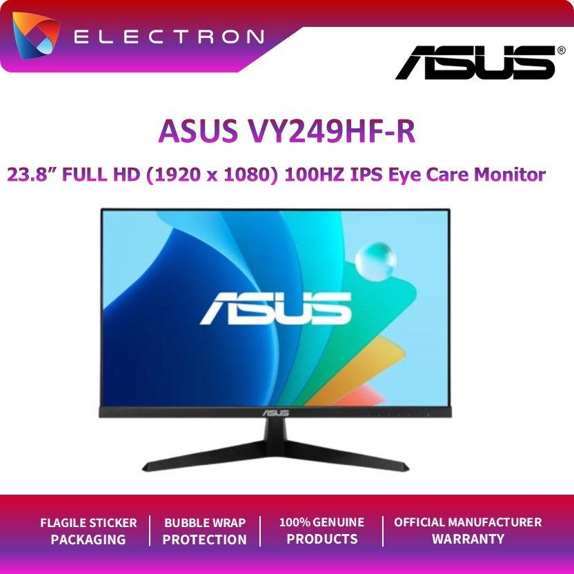 Asus VY249HF-R 23.8'' FHD 100Hz Eye Care Gaming Monitor ( HDMI, 3 Yrs ...