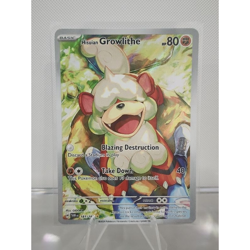 2024 Hisuian Growlithe Card (Full Art Holo) | Shopee Malaysia