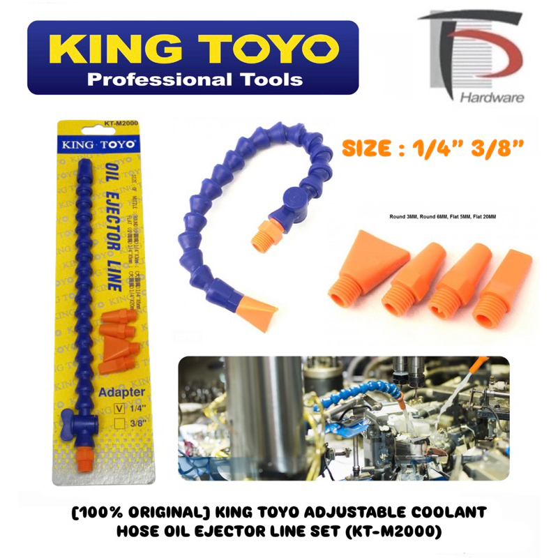 [100% ORIGINAL] KING TOYO ADJUSTABLE COOLANT HOSE OIL EJECTOR LINE SET ...