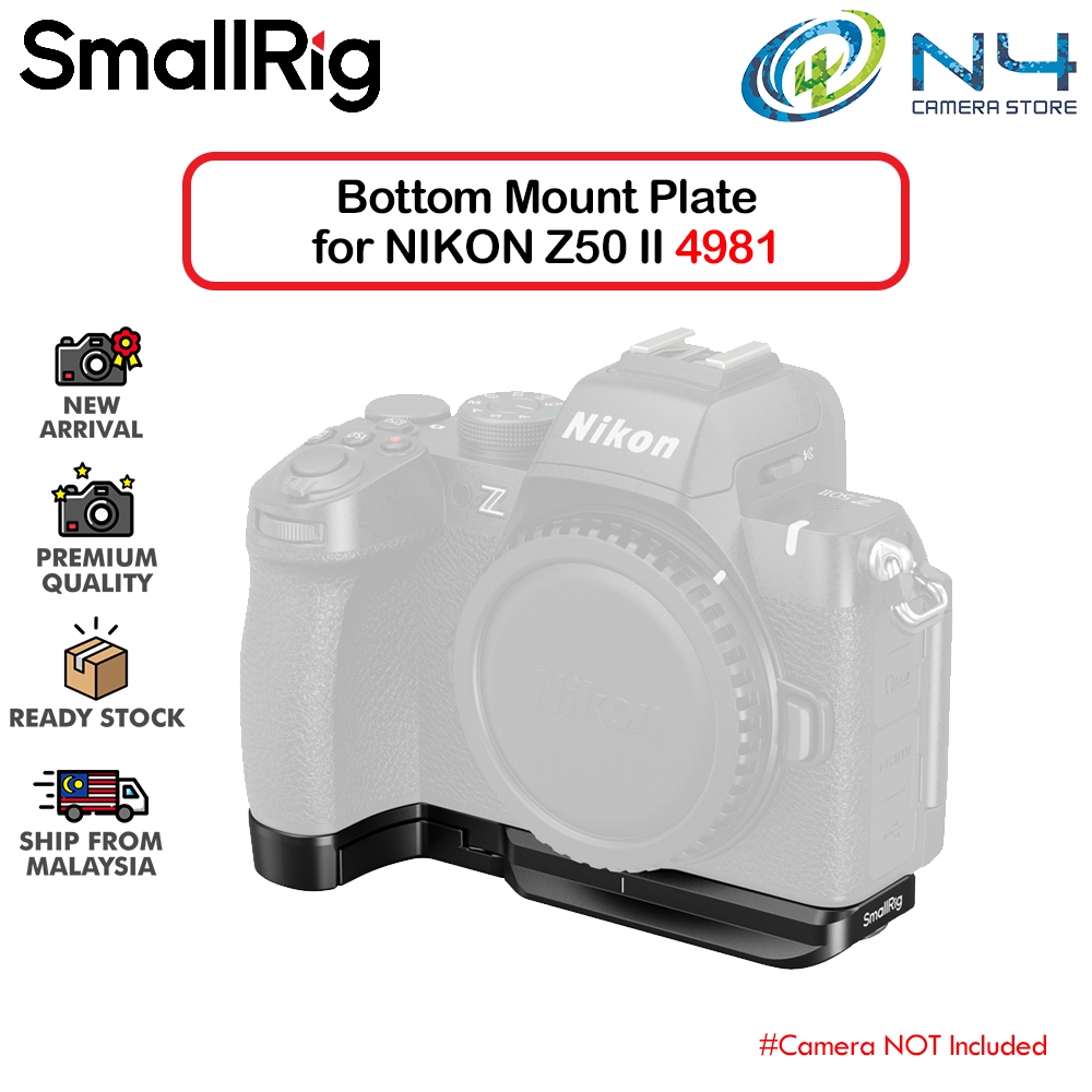 SMALLRIG BOTTOM MOUNT PLATE FOR NIKON Z50 II (4981) | Shopee Malaysia