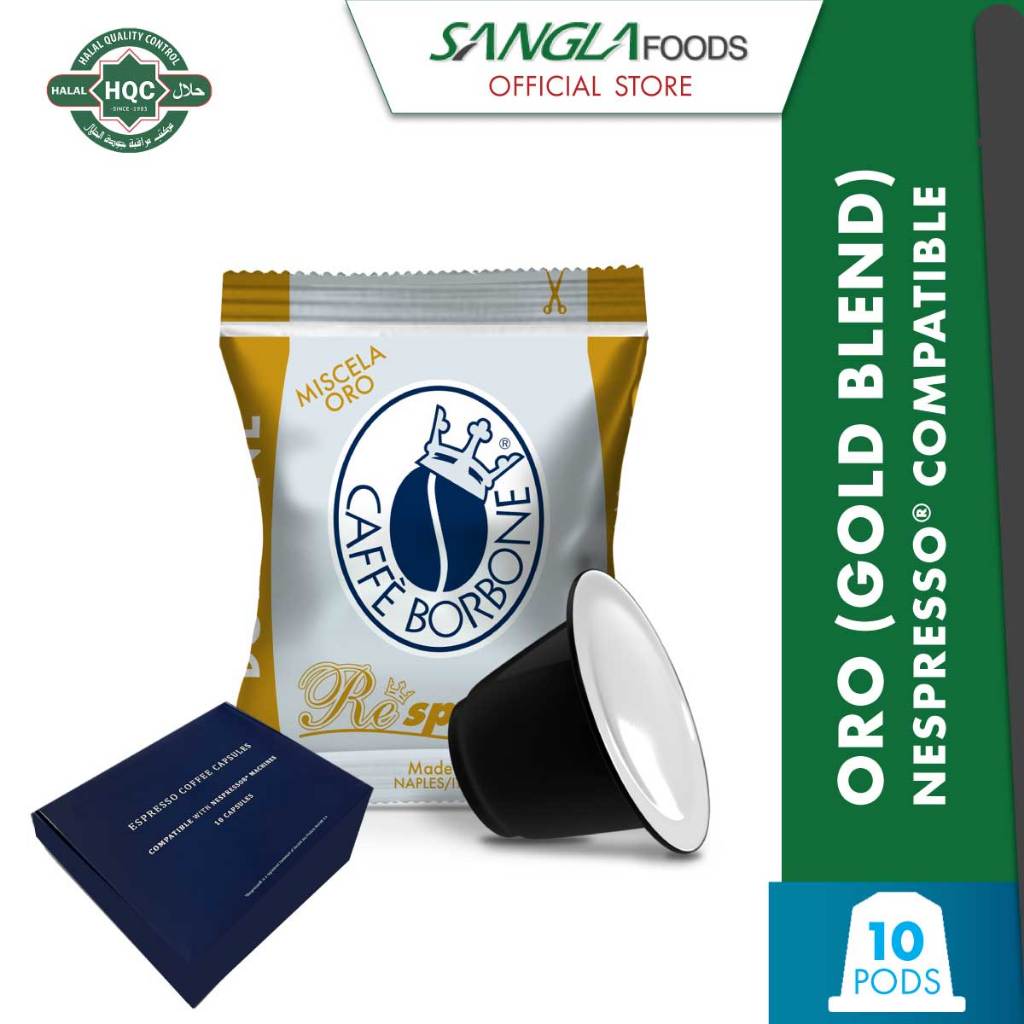 Caffe Borbone ORO Miscela (Gold Blend) Nespresso® Compatible Espresso ...