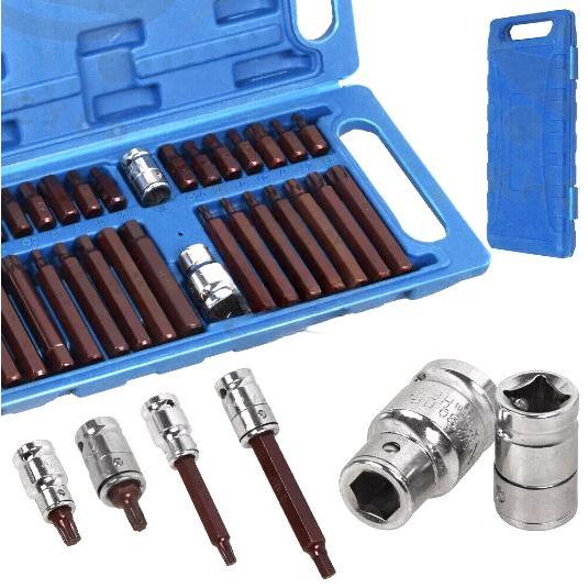 CR-V S2 40pcs Material Hex star wrench set Spline bit Trox Socket ...