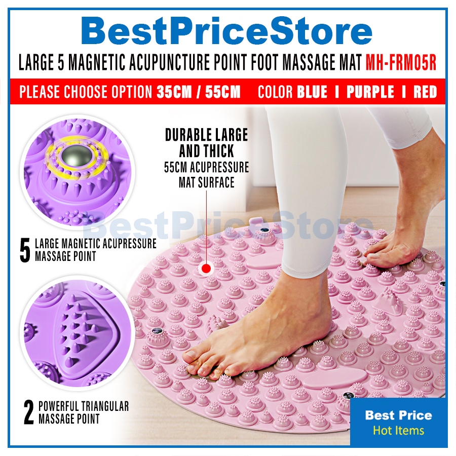 BPS 35/55cm Round Reflexology Mat Foot Massage Pad Healthy Modern ...