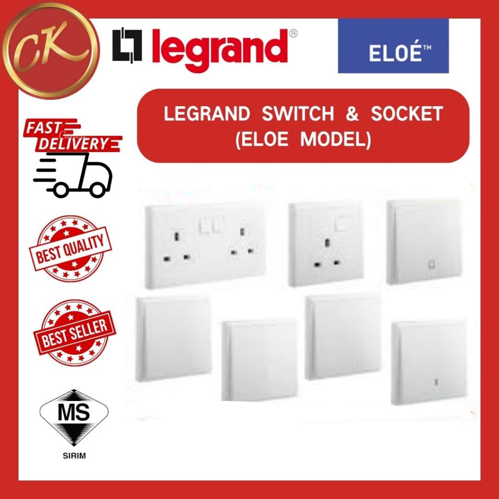 LEGRAND ELOE SWITCH & PLUG SWITCH SOCKET OUTLET | Shopee Malaysia