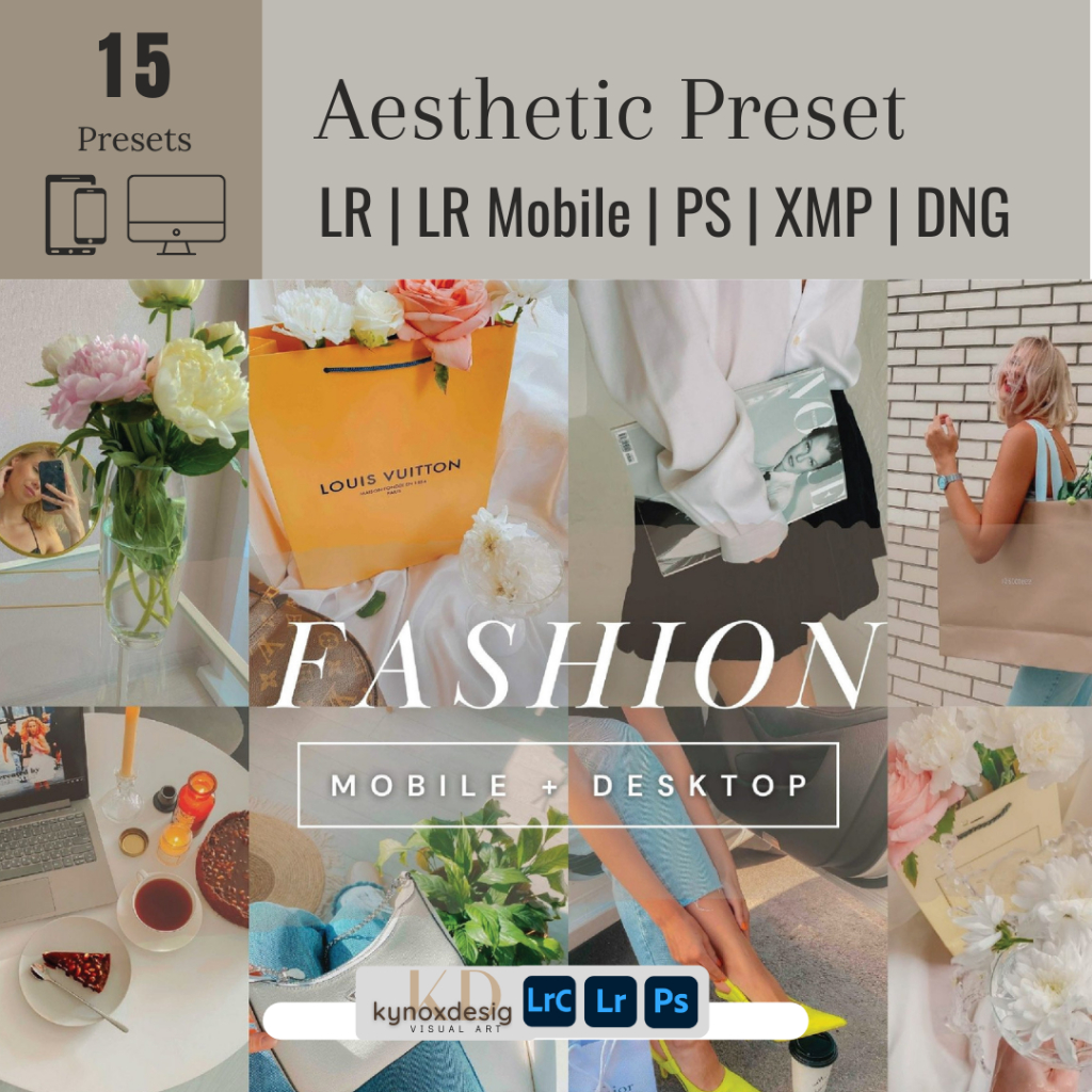 [Lightroom Preset] Aesthetic Preset - Fashion for LR/LR(mobile)/PS ...