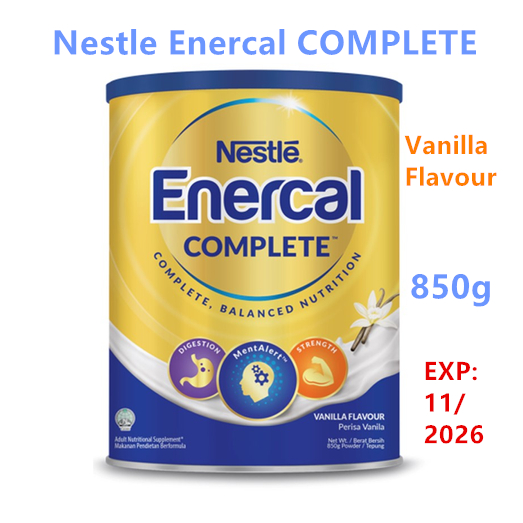 Nestle ENERCAL Complete Can Vanilla Flavour 850g [EXP: 11/2026 ...