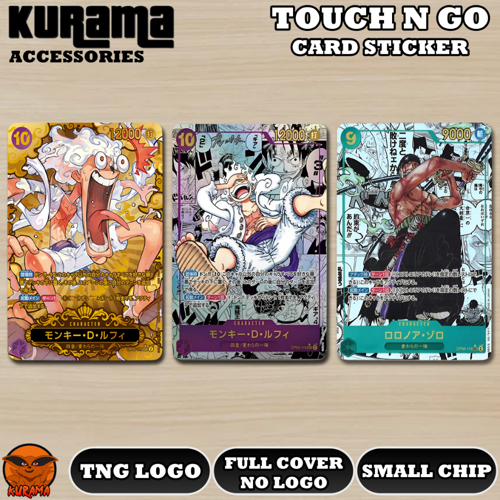 [ Manga TCG Card One Piece ] Touch n Go Card Sticker Cover (Waterproof, High Quality) ,TNG CARD ...