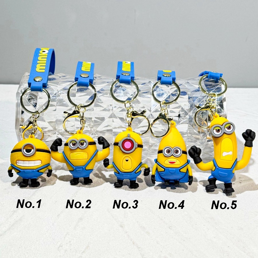 Minions Key Chain Cute Gift Key Ring Key Holder | Shopee Malaysia