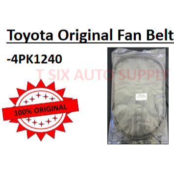 [Original] 4PK1240 Toyota Vios NCP42, NCP150 Fan Belt 90916-T2030 ...